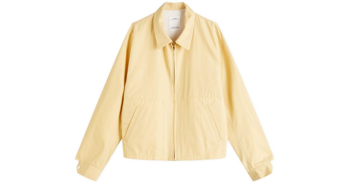 Visvim Somer Twill Jacket in Yellow for Men | Lyst