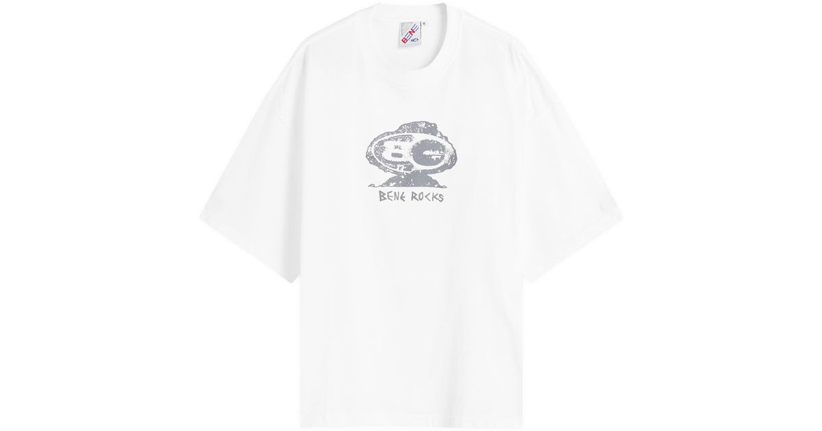 Bene Culture Bene Rocks T-Shirt in White for Men | Lyst UK