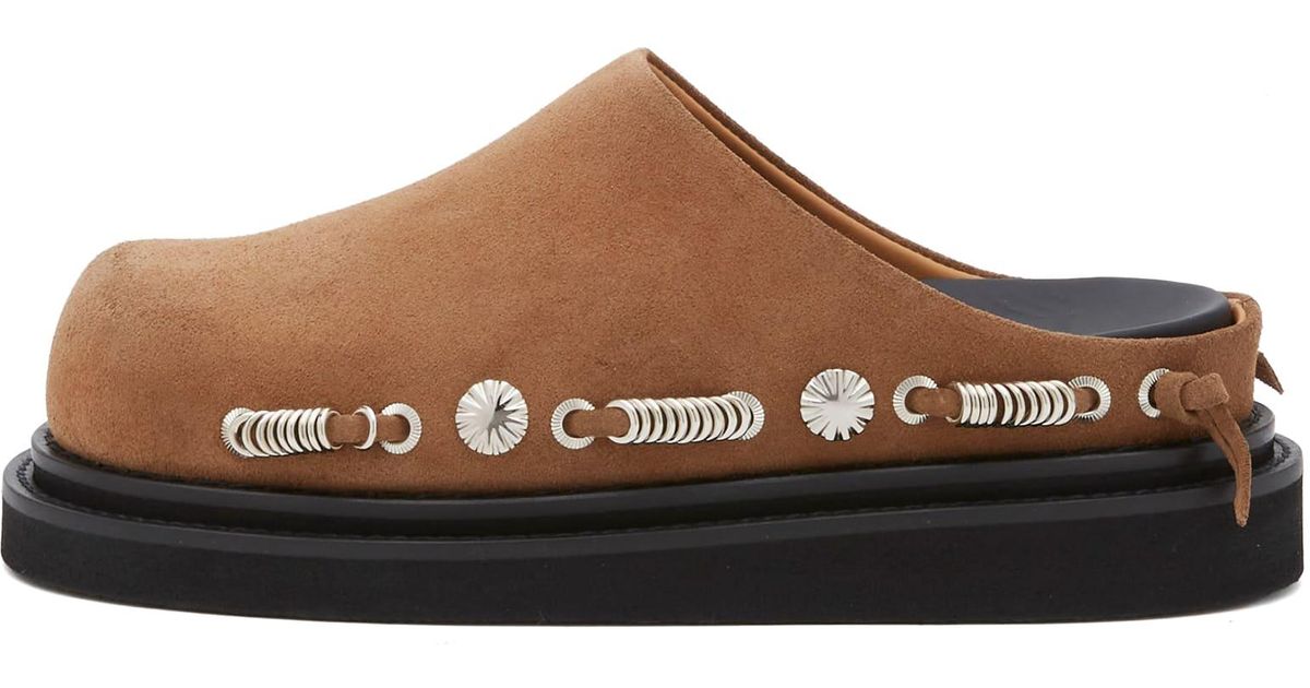 Toga Toga Studded Mule in Brown | Lyst
