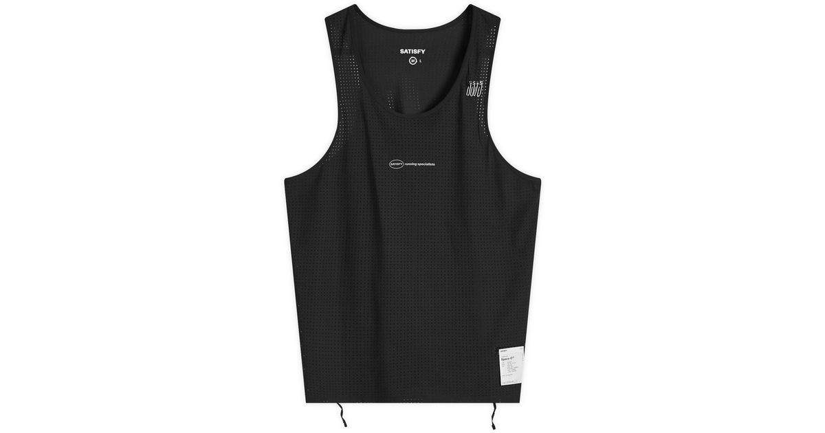 Satisfy Space-O Singlet Vest in Black for Men | Lyst