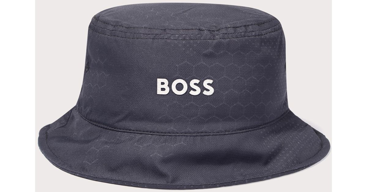 BOSS by HUGO BOSS Reflect Camo Bucket Hat in Blue for Men | Lyst UK