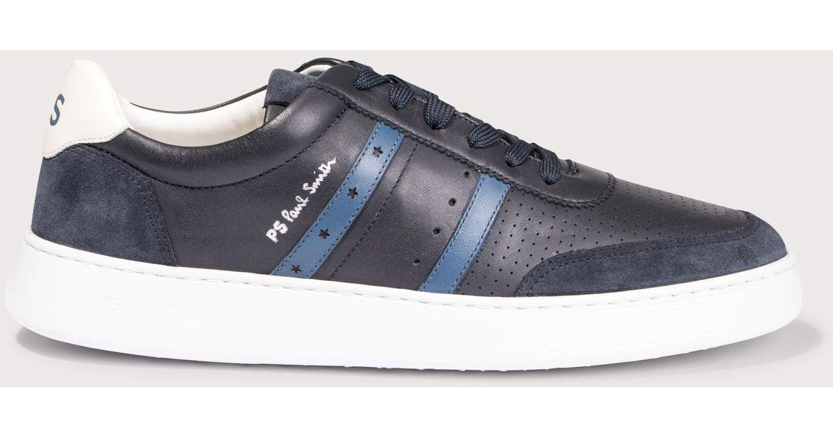 Paul Smith Leather 'Birch' Trainers in Blue for Men | Lyst UK