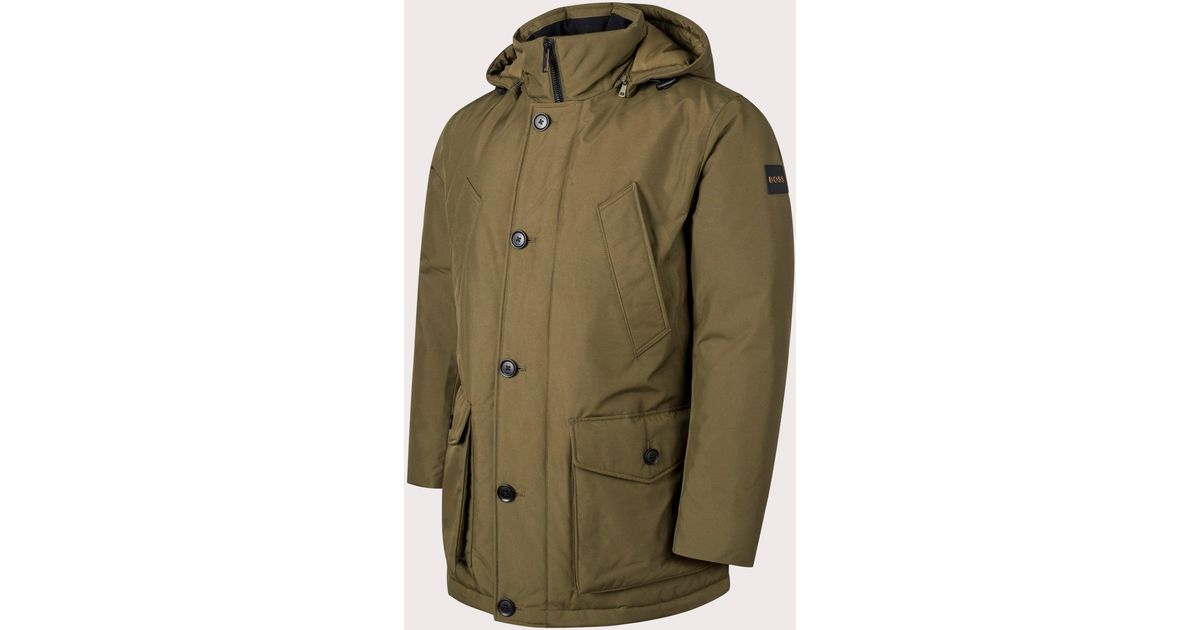 BOSS Osiass Jacket in Green for Men | Lyst UK