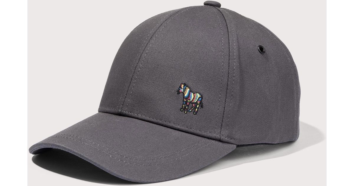 Paul Smith Seasonal Zebra Cap in Grey for Men | Lyst UK