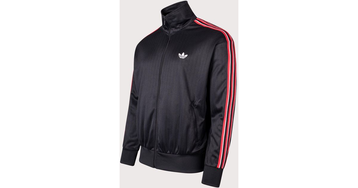 adidas Originals Loose Fit Firebird Pinstripe Track Top in Blue for Men ...