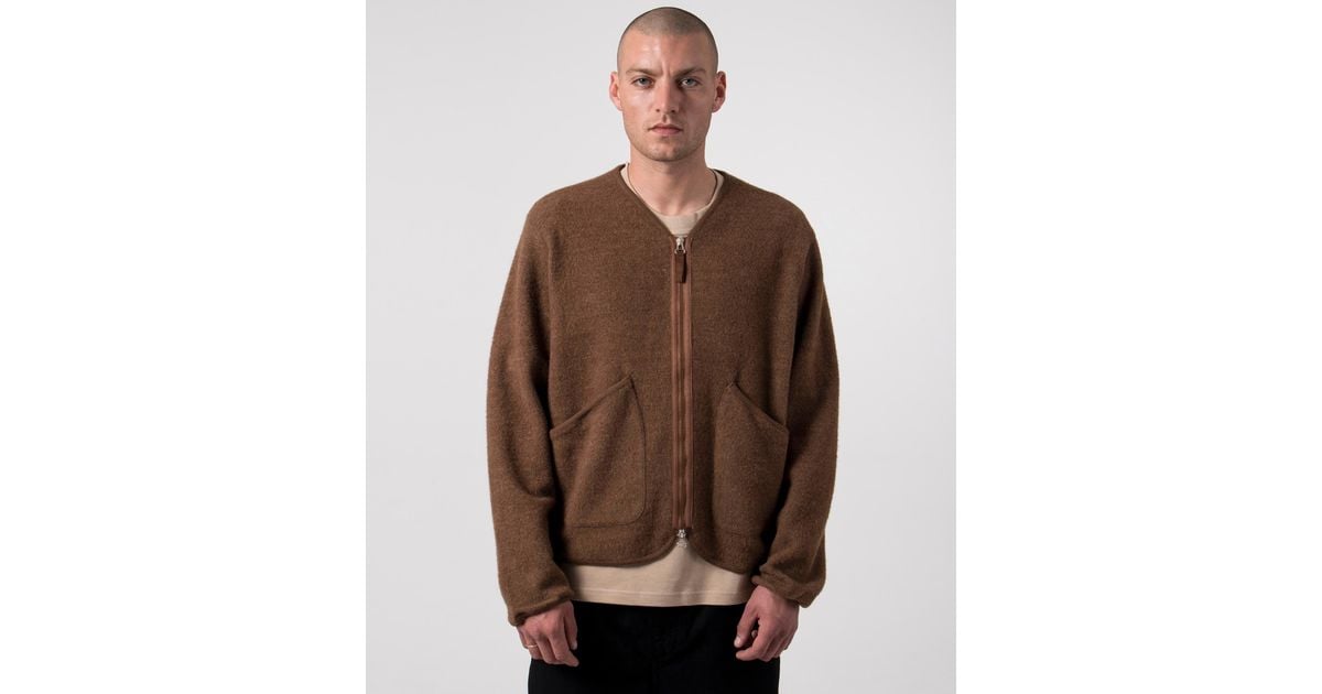 Universal Works Relaxed Fit Zip Liner Jacket in Brown for Men | Lyst UK