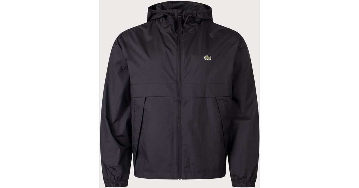 Lacoste Lightweight Packable Jacket in Blue for Men | Lyst UK