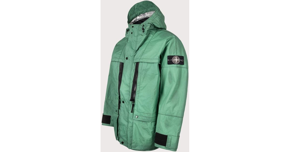 Stone Island Metal Lamina Ripstop Heat Reactive Jacket in Green for Men ...