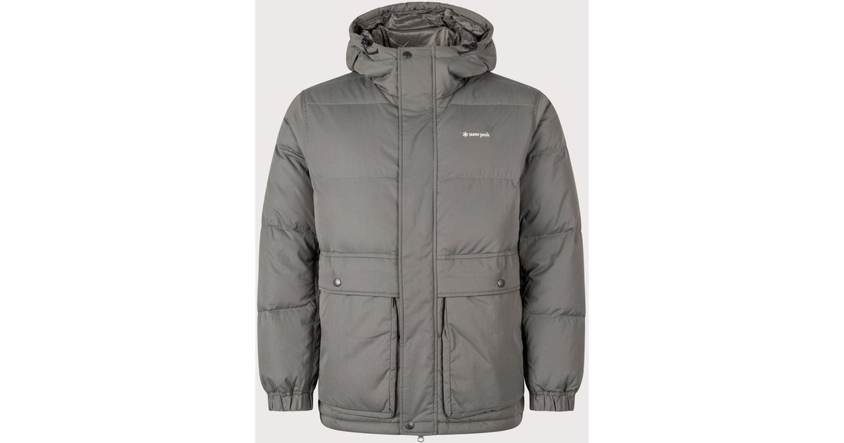 Snow Peak Everyday Down Jacket in Grey for Men | Lyst UK
