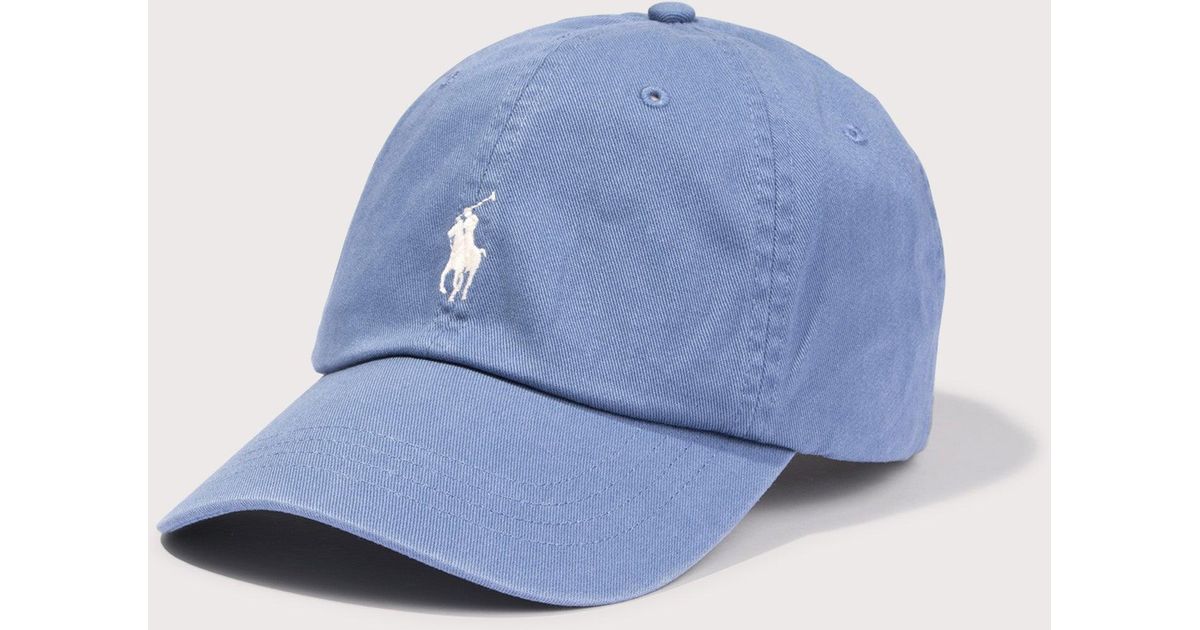 Polo Ralph Lauren Cotton Chino Baseball Cap in Blue for Men | Lyst UK