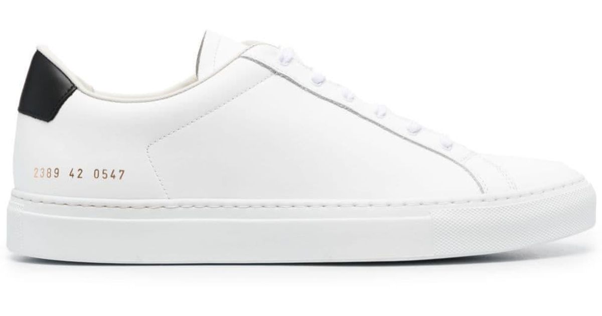 Common Projects Calf Leather Classic Sneaker in White for Men | Lyst UK