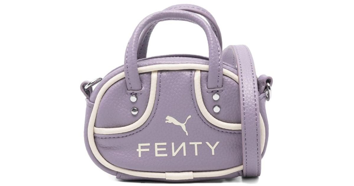 Fenty Leather Mini Bag in Purple | Lyst