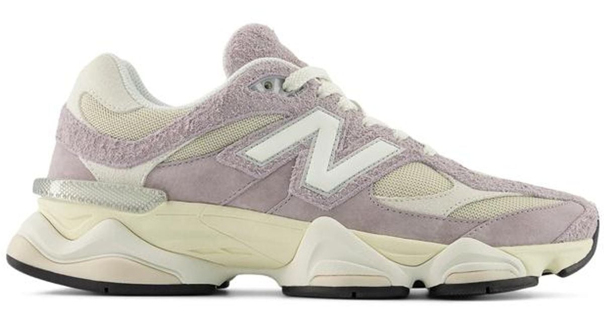 New Balance 9060 Suede Panelled Sneakers in White for Men | Lyst UK