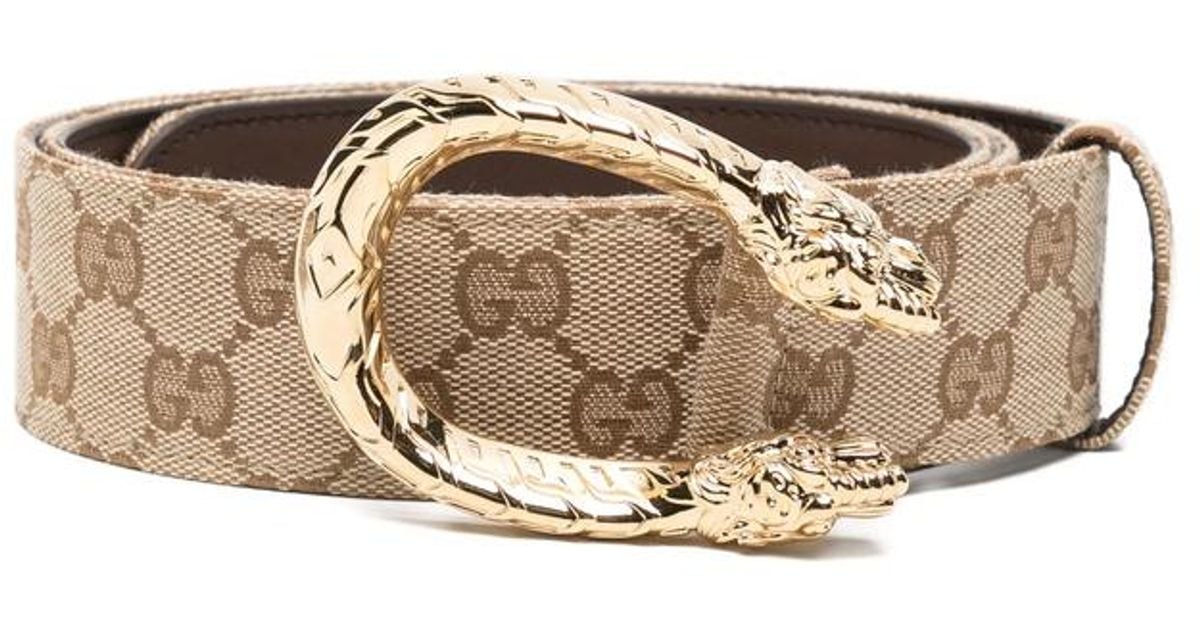 Gucci Dionysus Gg Supreme Belt in Natural | Lyst UK