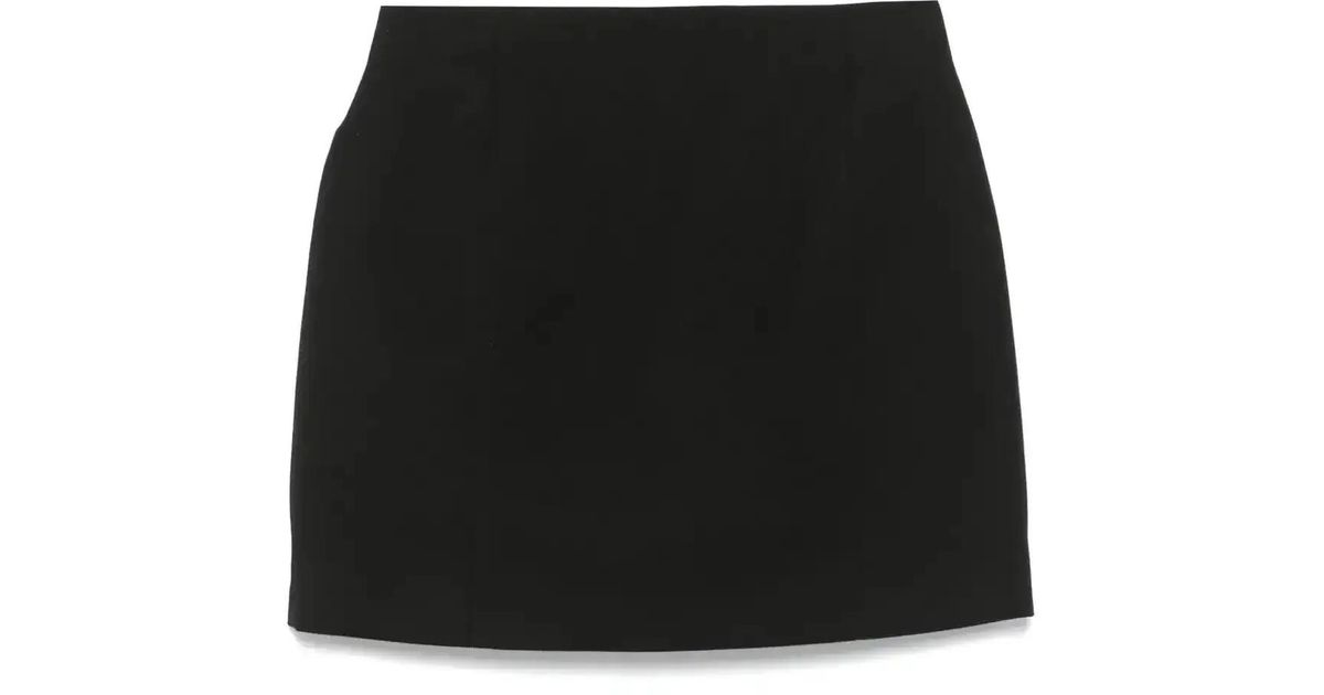Balenciaga Hourglass Mini Skirt in Black | Lyst UK