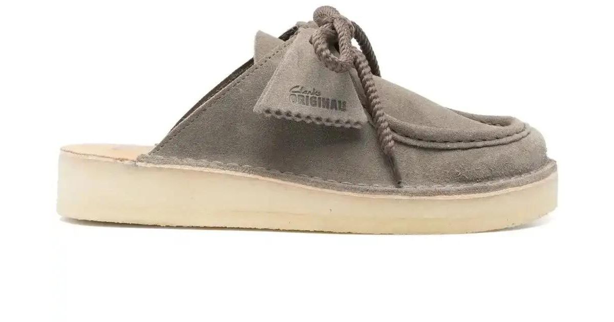 Clarks Desert Nomad Mules in Brown | Lyst