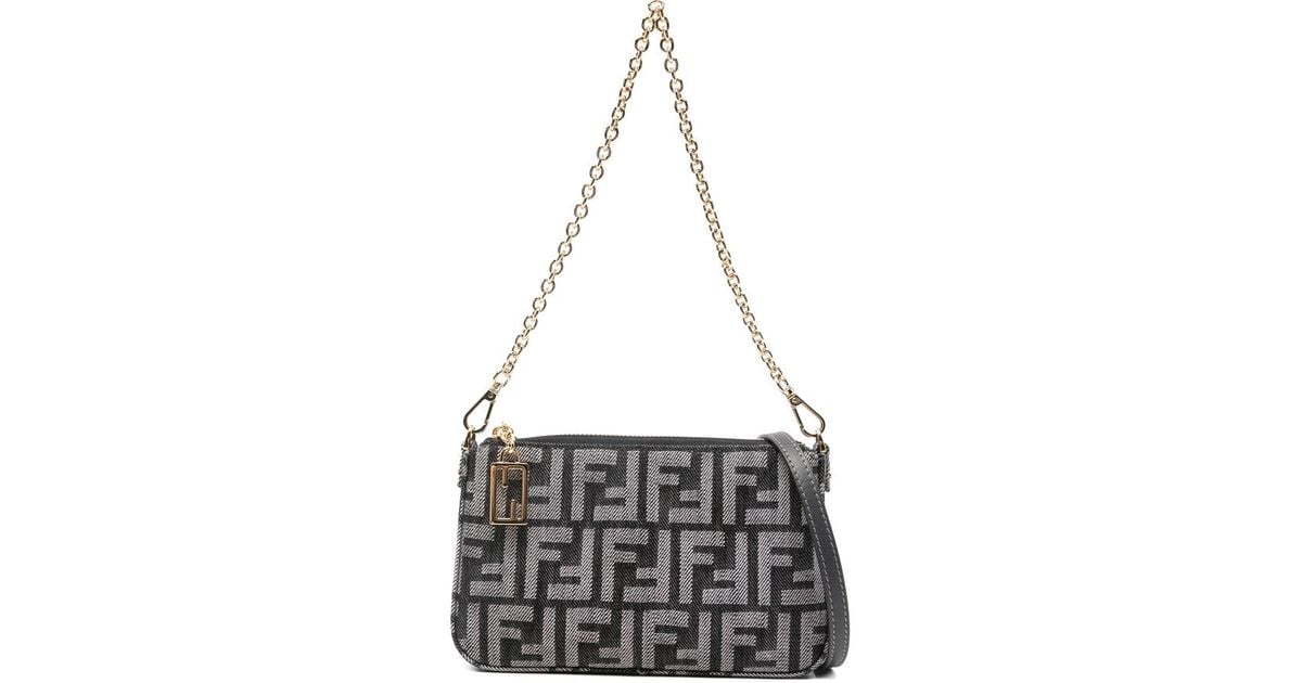 Fendi Baguette Mini Bag in Black | Lyst UK