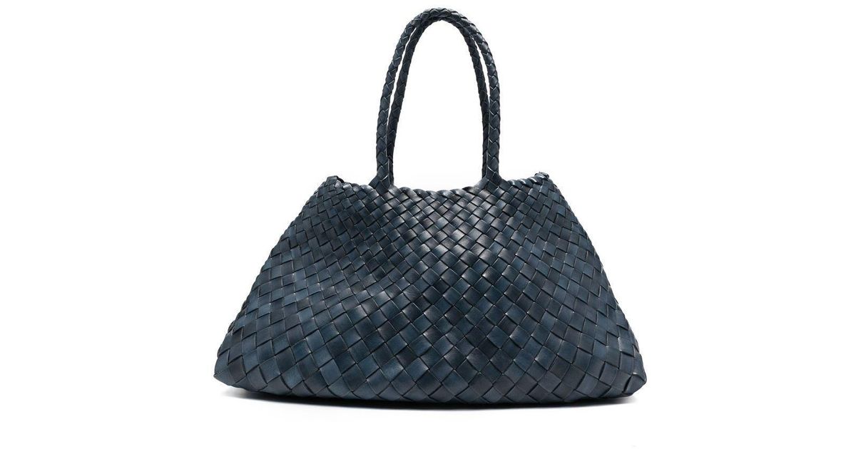 Dragon Diffusion Woven Shoulder Bag in Blue | Lyst