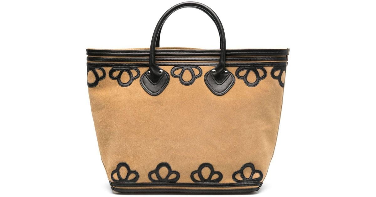 Bode Trefoil Tote Bag in Black | Lyst