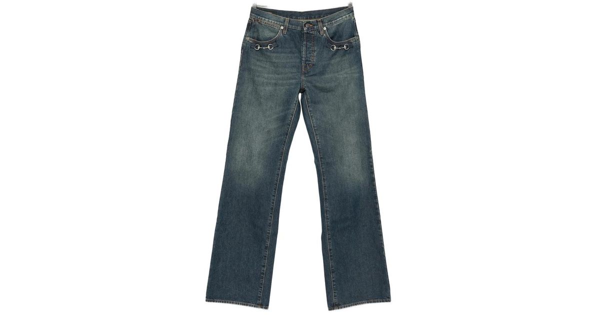 Gucci Trousers in Blue for Men | Lyst UK