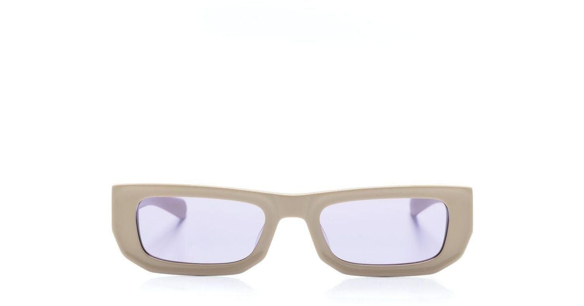 FLATLIST EYEWEAR Slug Rectangle-Frame Sunglasses in Natural for Men | Lyst