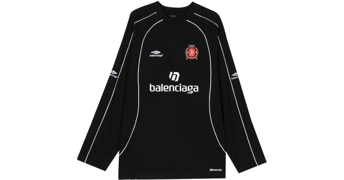 Balenciaga Paris Soccer T-Shirt in Black | Lyst Balenciaga Paris Soccer T-Shirt in Black | Lyst