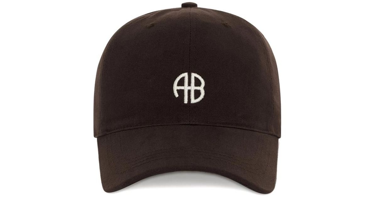 Anine Bing Logo-Embroidered Jeremy Baseball Cap in Black | Lyst UK