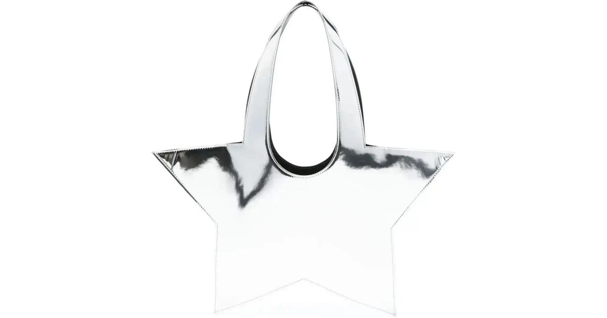 Coperni Mini Star Tote Bag in White | Lyst