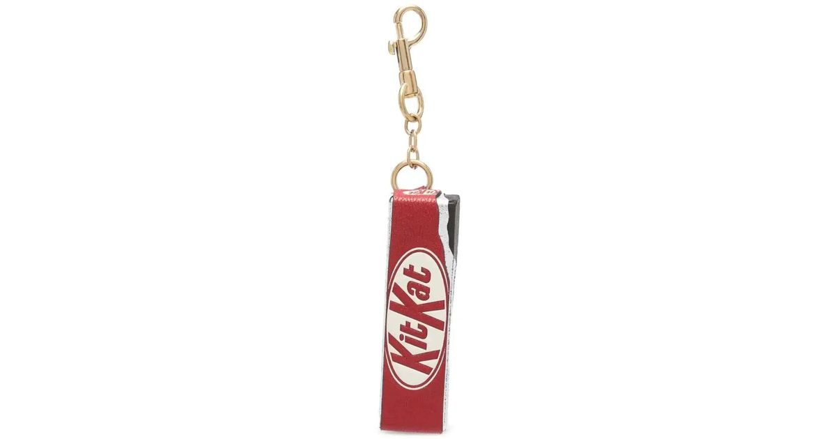 Anya Hindmarch Kit Kat Charm in Red | Lyst