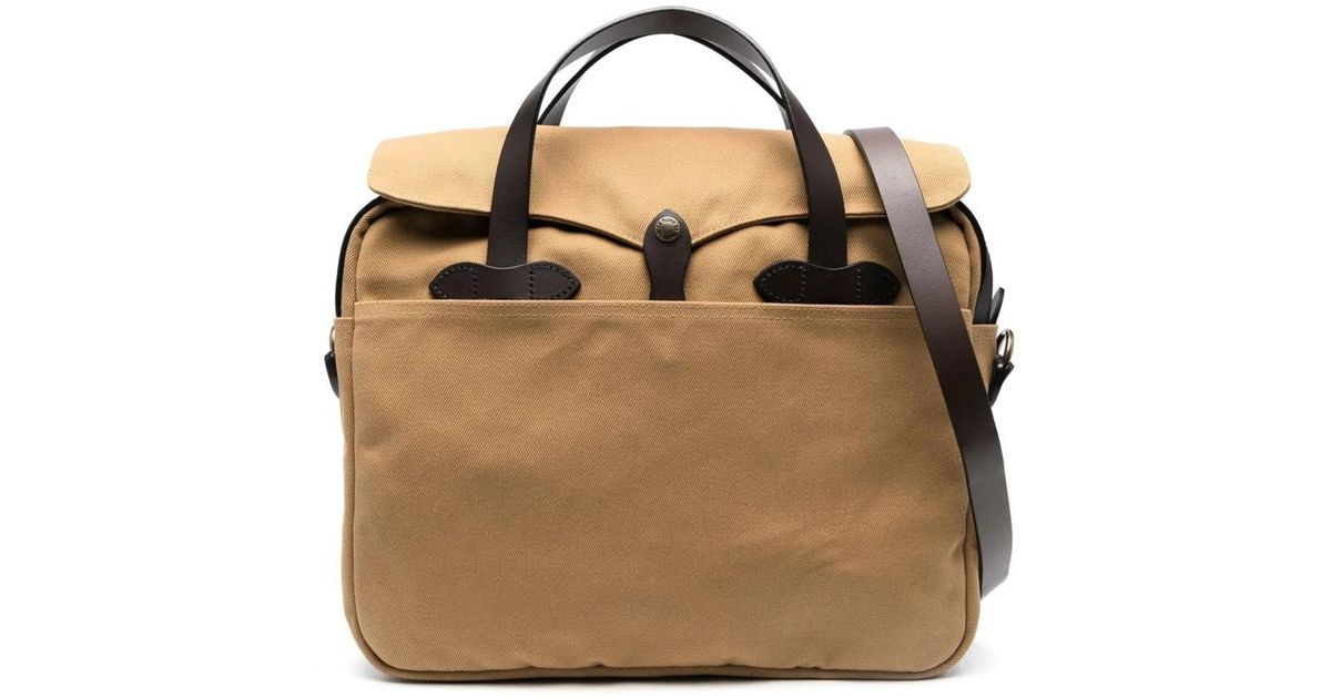 Filson Shoulder-Strap Laptop Bag in Metallic for Men | Lyst