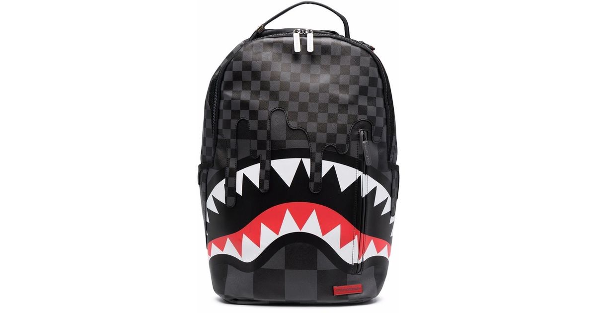 Sprayground Synthetic Shark-teeth Print Backpack in Grey (Grey) for Men ...