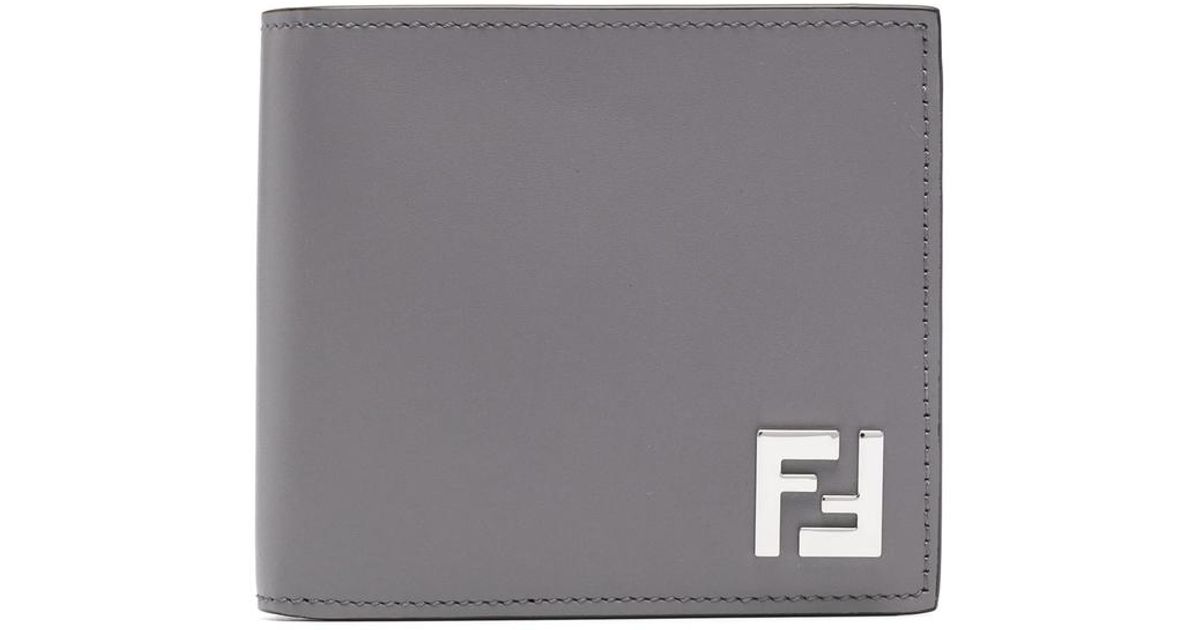 Fendi Ff Squared Wallet in Grey for Men | Lyst UK