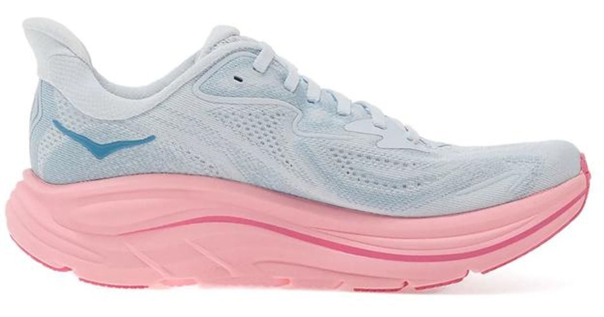 Hoka One One Clifton 10 Logo-Print Sneakers in Pink | Lyst UK