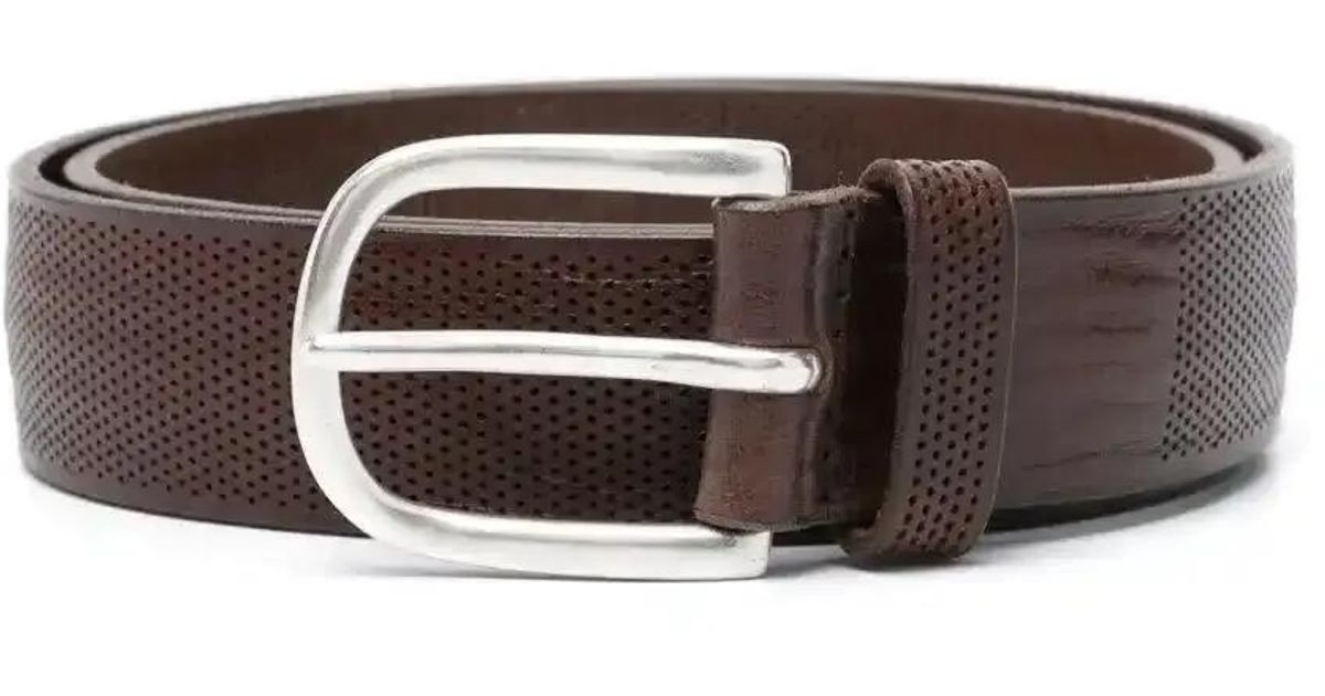 Orciani Wave Belt in Brown for Men | Lyst UK