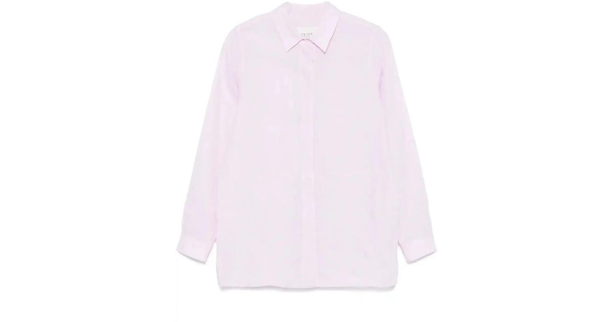 Riviera Linen Shirt in Pink | Lyst