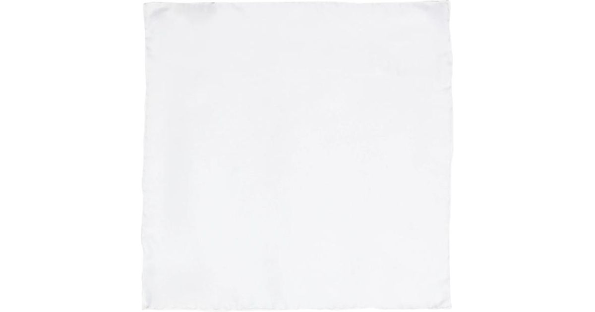 Lady Anne Square-Shape Silk Pocket Square in White for Men | Lyst UK