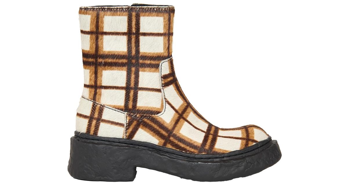 CAMPERLAB Check Vamonos Boot Cream in Brown for Men | Lyst