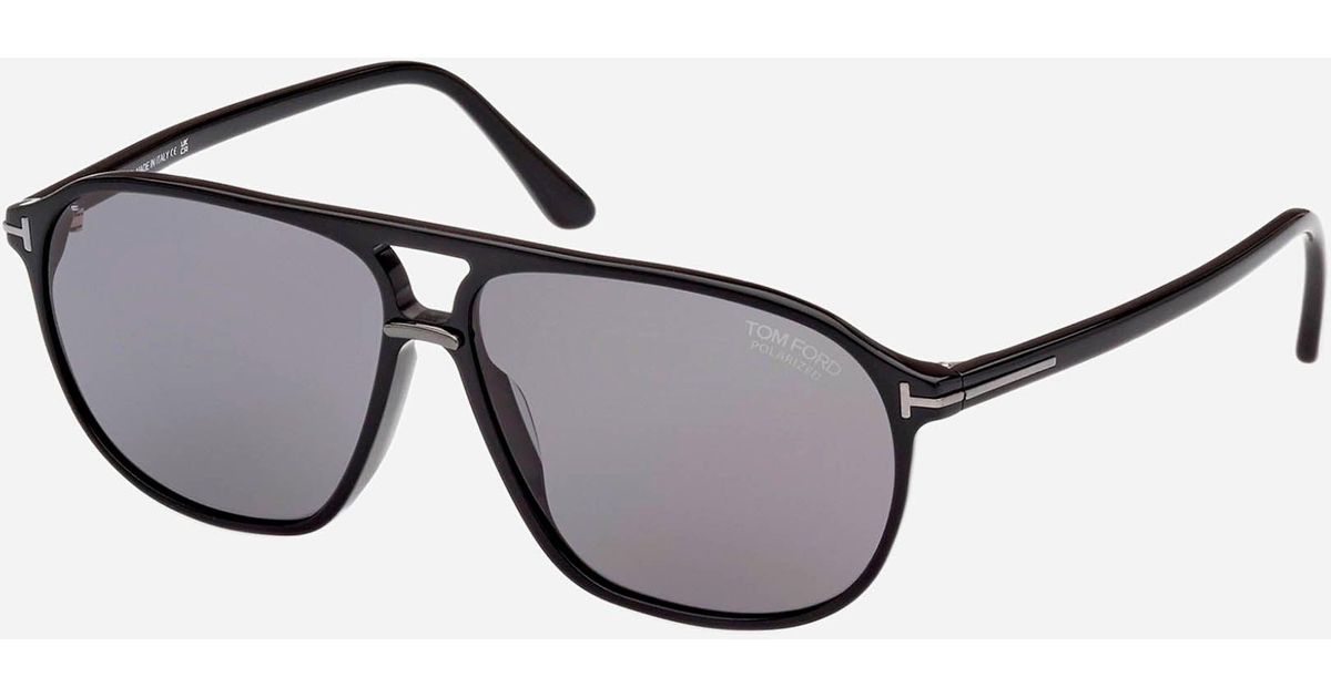 Tom Ford Navigator Sunglasses With Shiny Black Frame For Men Lyst Uk