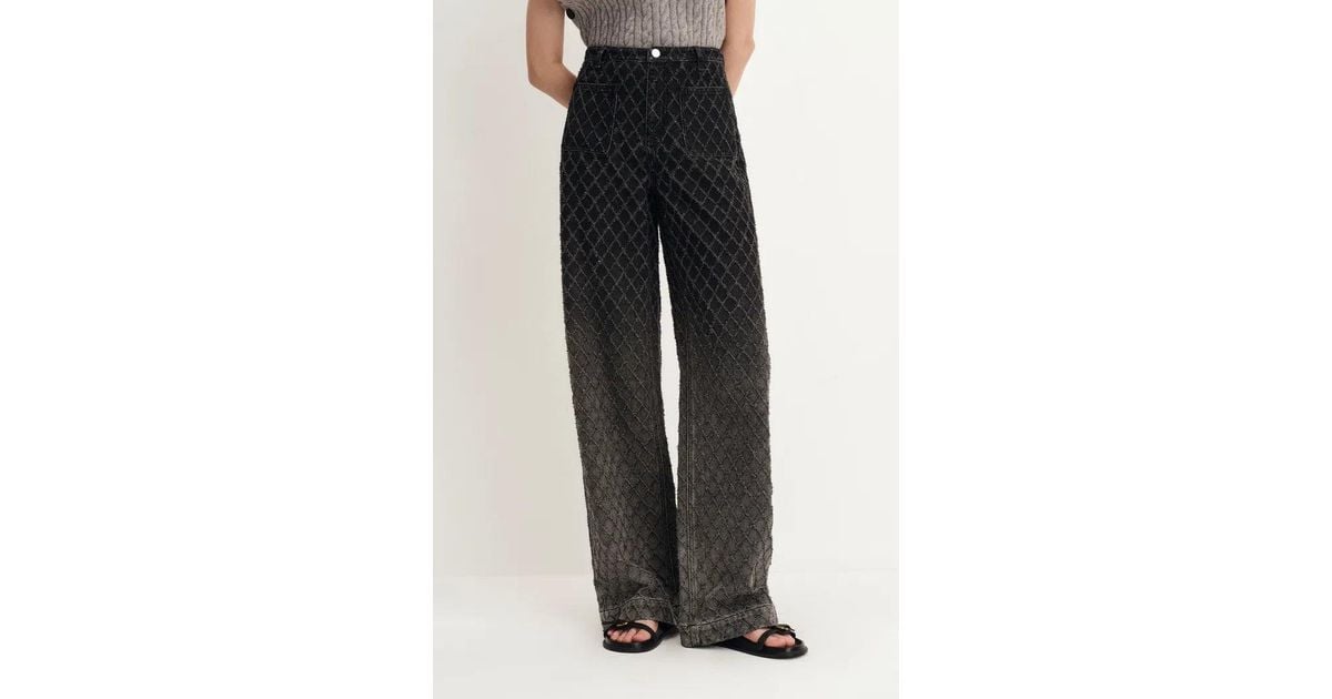 Fabrique Natalie Gradient Straight Jeans in Black | Lyst UK