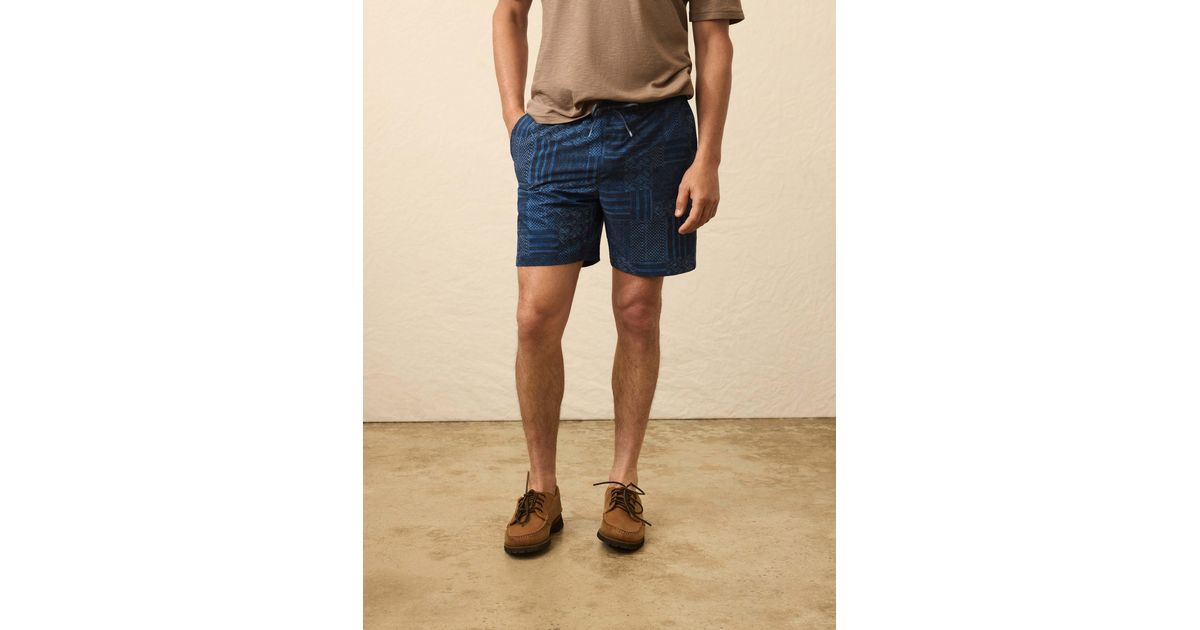 Faherty Shorelite Lined Trunk (7" in Blue for Men | Lyst