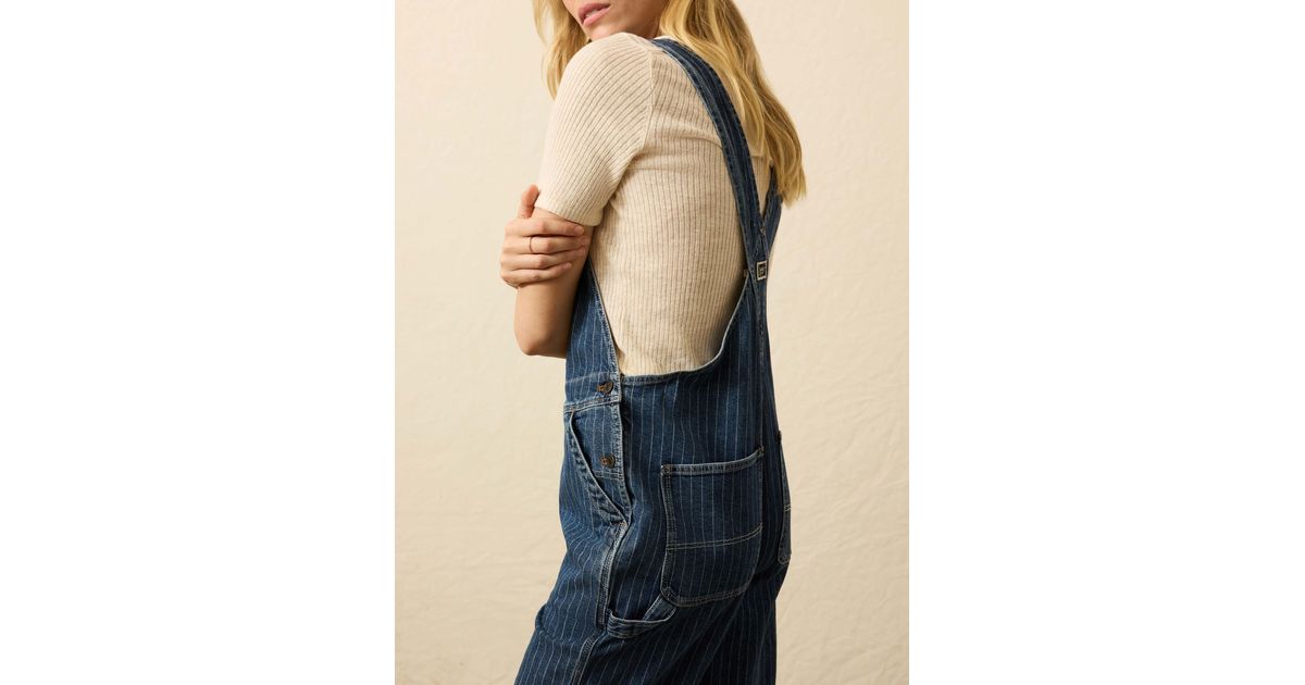 Faherty Denim Riveter Overall in Blue | Lyst