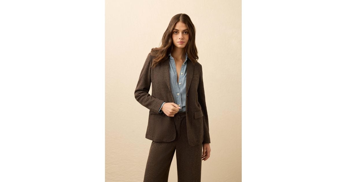 Faherty Inlet Knit Tweed Blazer in Natural | Lyst UK