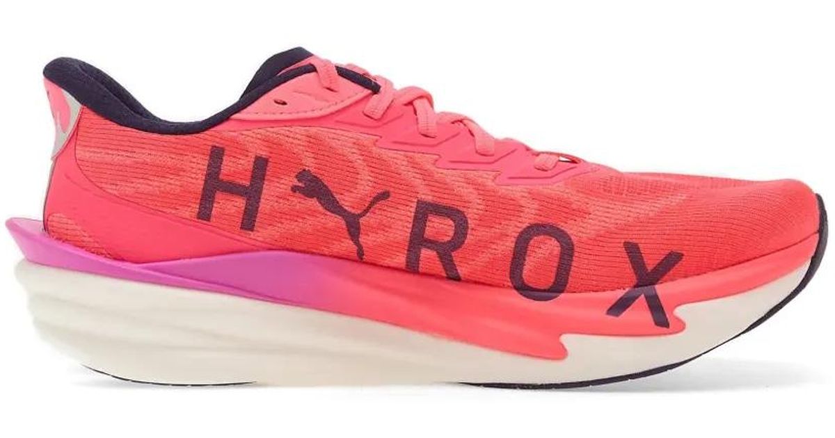 PUMA X Hyrox Deviate Nitro 4 Sneakers in Pink | Lyst