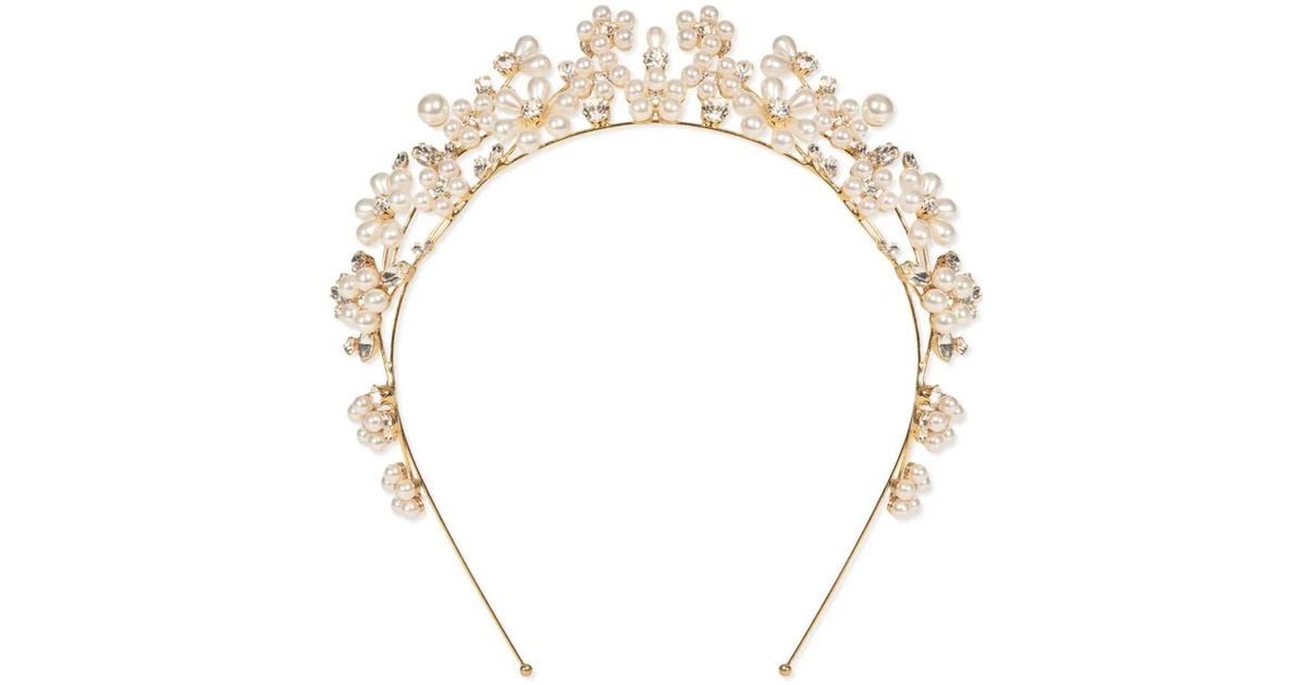 Jennifer Behr Laena Tiara in White | Lyst