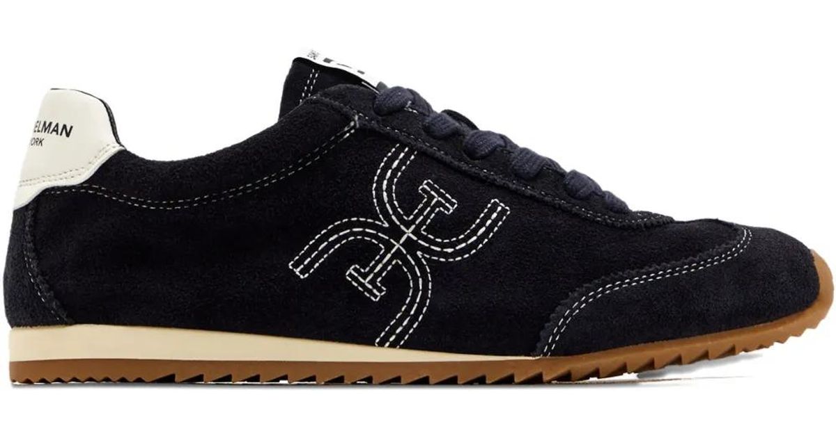 Sam Edelman Suede Sneakers in Black | Lyst