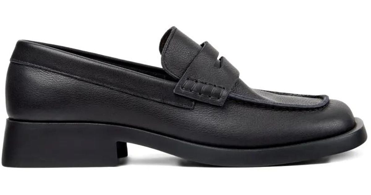 Camper Donna Leather Loafers in Black | Lyst UK