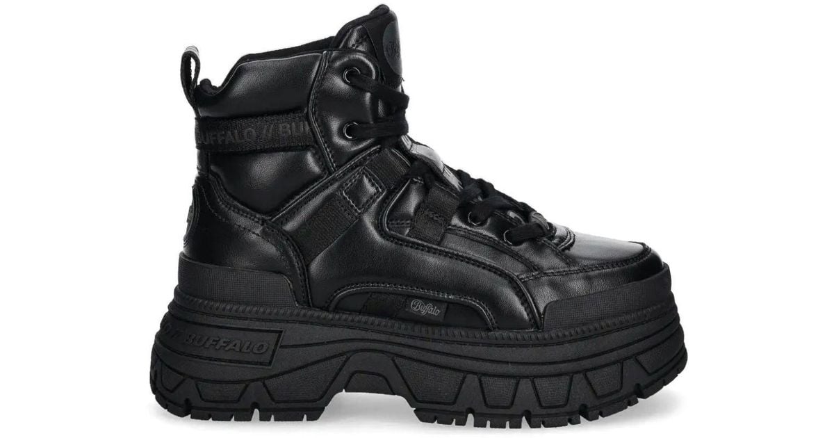 Buffalo Fusion Hyb Boots in Black | Lyst