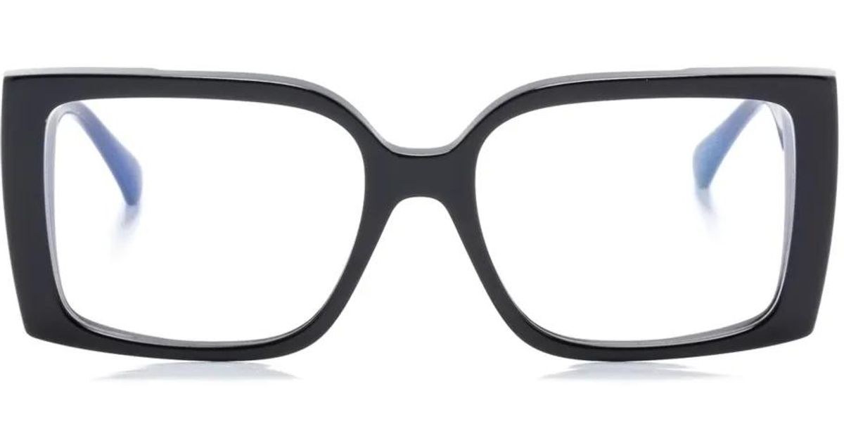 Max Mara Eyewear Square-Frame Glasses in Black | Lyst