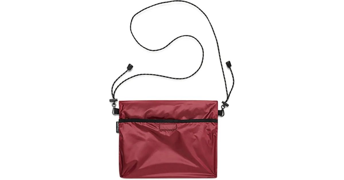Gramicci Ripstop-Effect Shoulder Bag in Red | Lyst UK