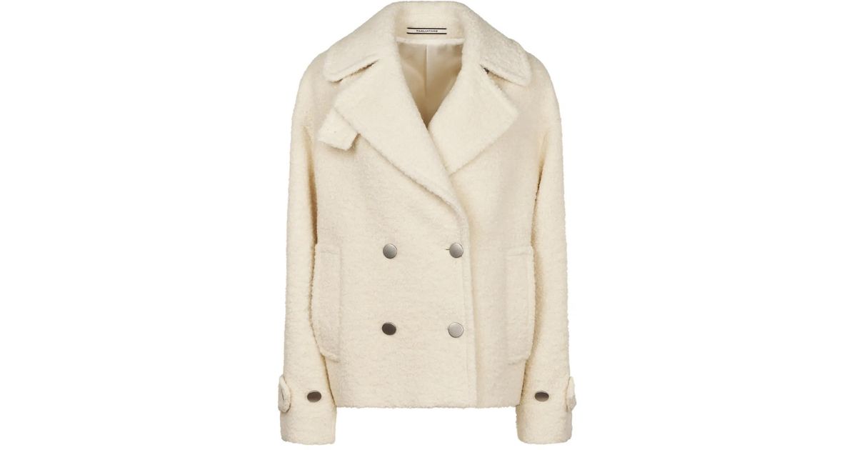 Tagliatore Button-Fastening Jacket in Natural | Lyst UK